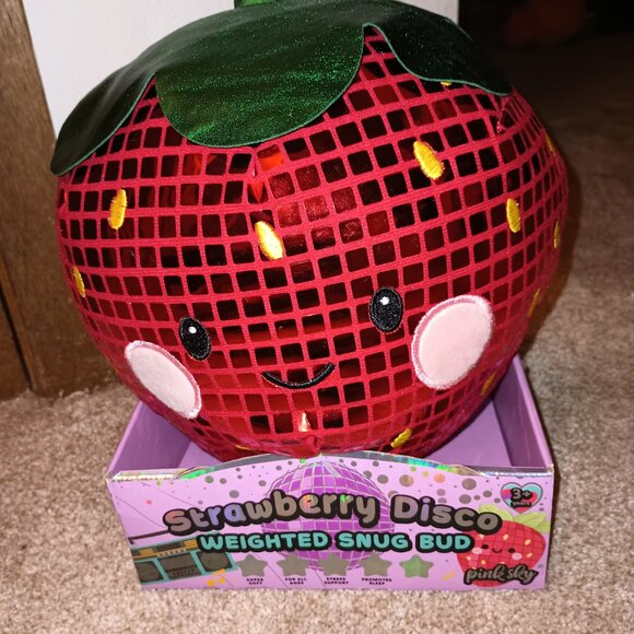 Pink Sky | Other | New Pink Sky Strawberry Disco Weighted Snug Bud ...